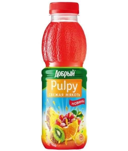 Добрый Палпи Pulpy Тропик 450 мл. пластик 0,450 – цена, описание, фото
